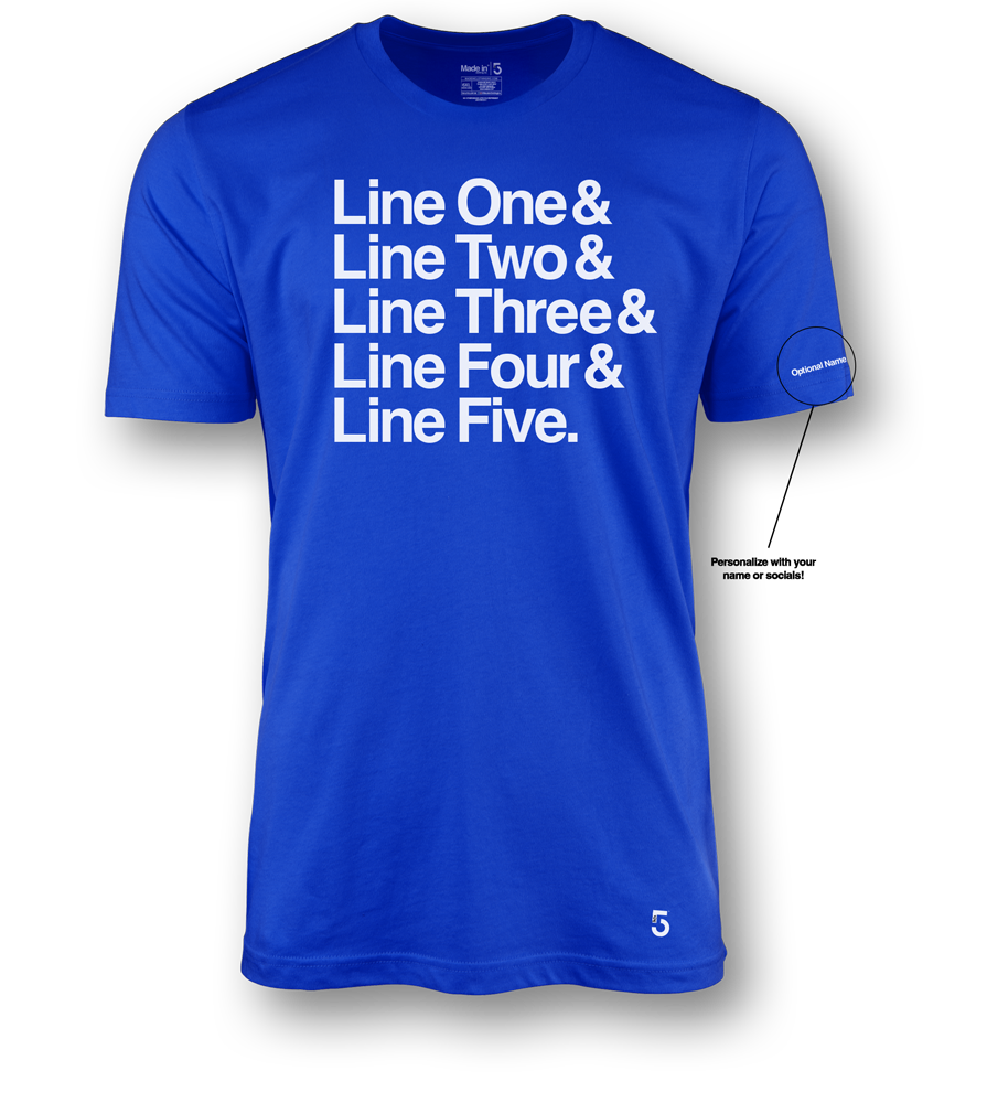 Made In Clothing Inc. Personalized Top Five Shirts & Hoodies - Showoff ...